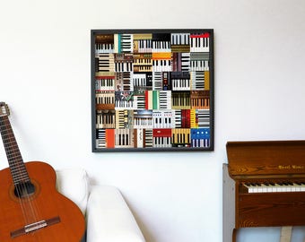 Piano Photograph Music Room Decor Piano Key Art Music Art - Etsy