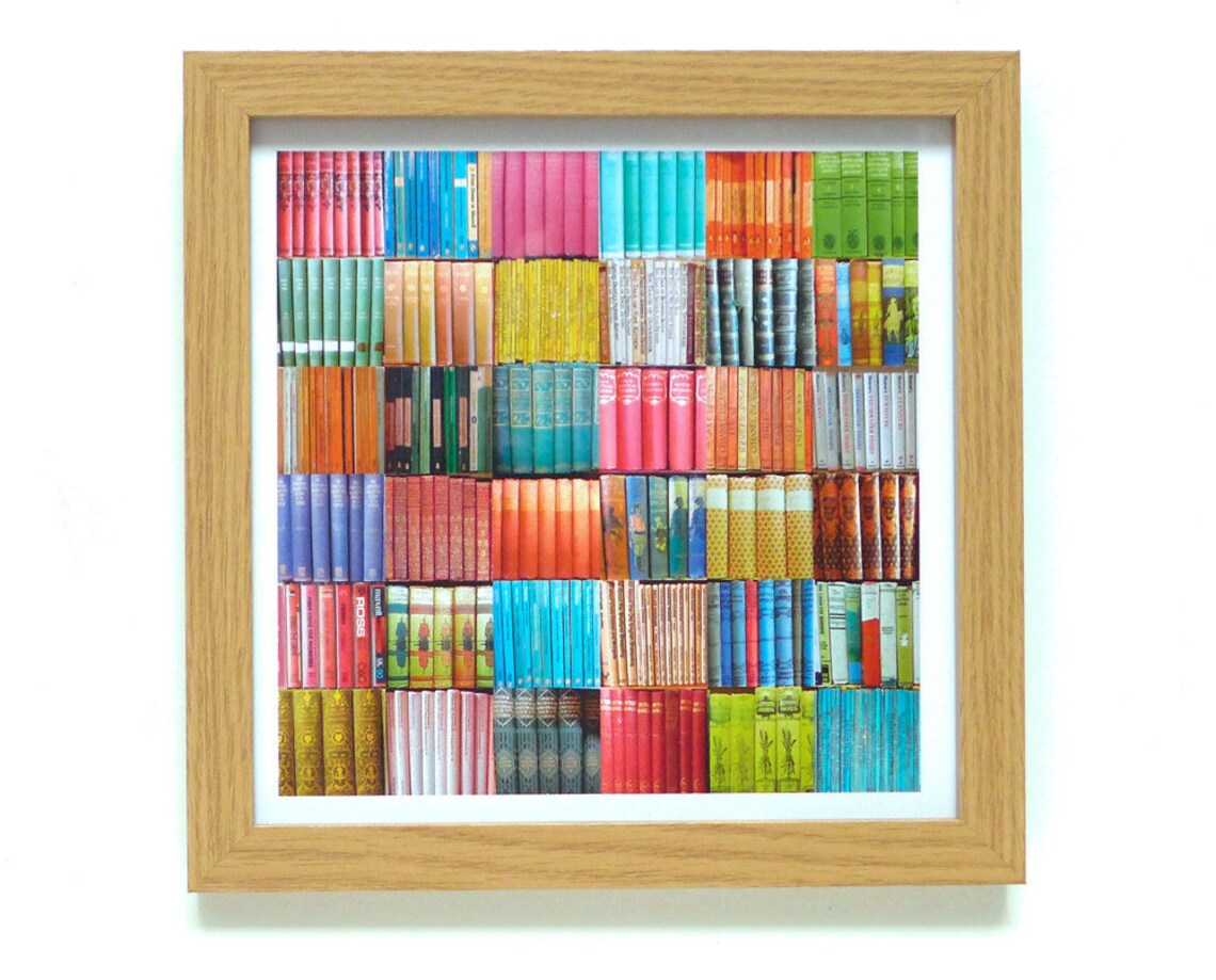 Books Bookshelf Wall Art Digital Wall Decor Downloadable - Etsy