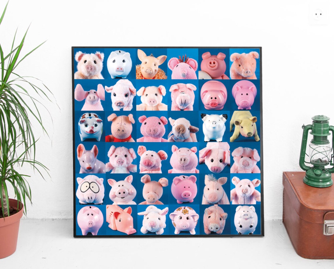 Pigs | Pig Digital Art | High Quality Printable Poster | Downloadable ...