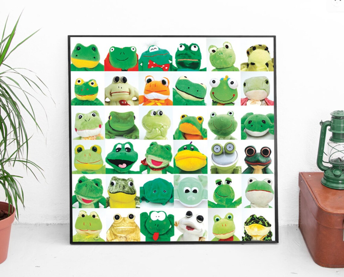 Frogs Frog Digital Art High Quality Printable Poster - Etsy