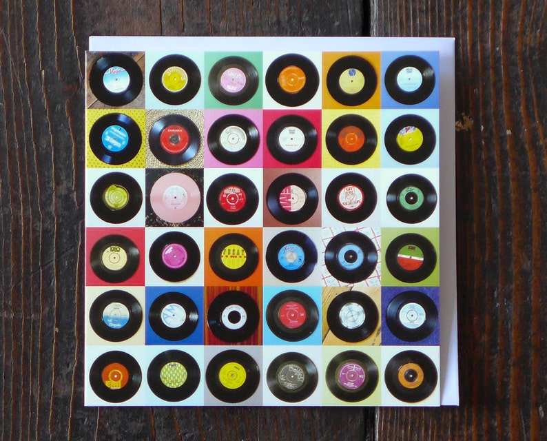 Vinyl Record Lovers Card | Etsy