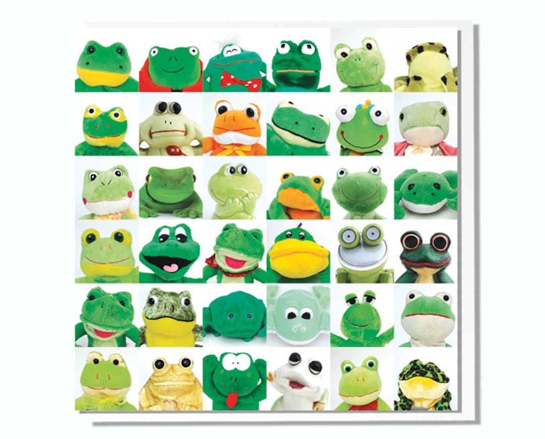Birthday Card Frogs - Etsy