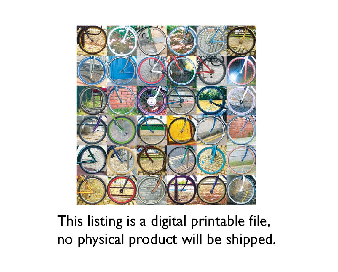 Cycle Wheels | Bicycle Wall Art | Digital Poster Download | Collections ...