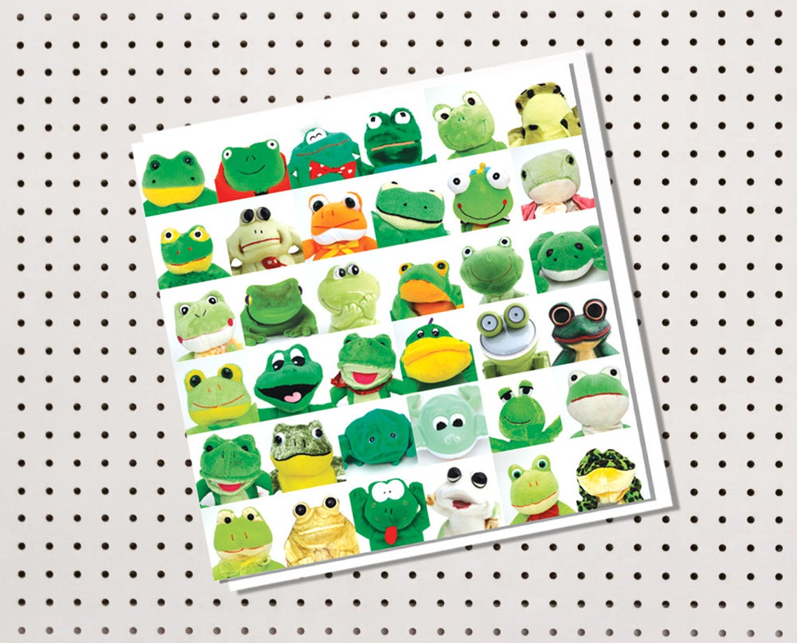 Birthday Card Frogs | Etsy