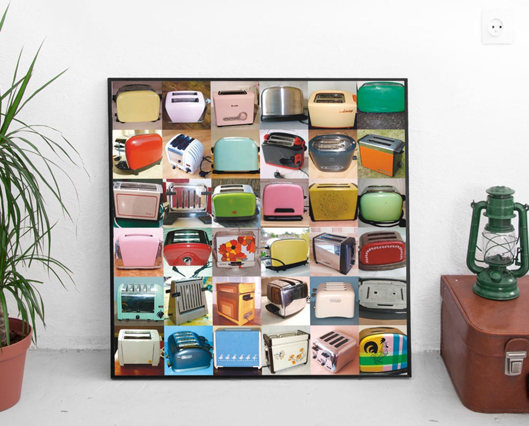 Toasters | Electric Toaster Wall Art | Kitchenalia | Retro Present ...