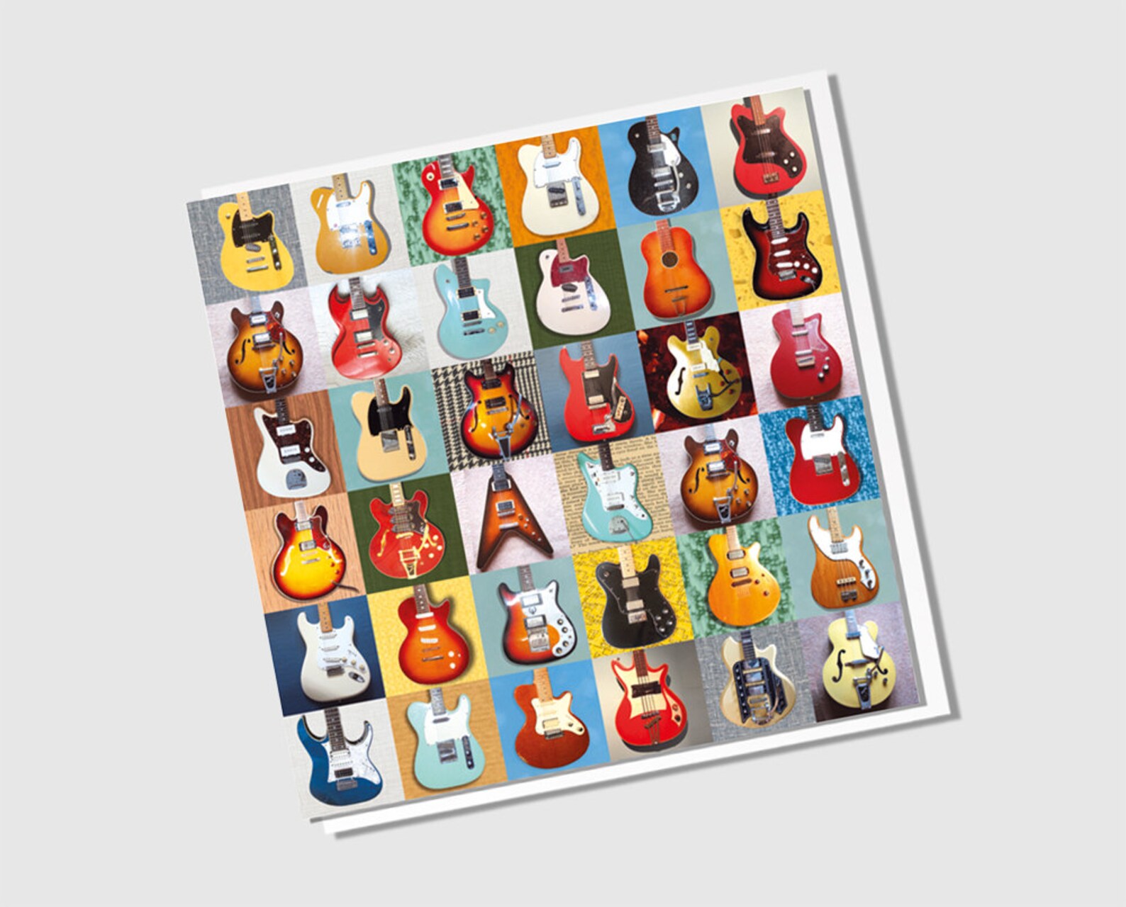 Electric Guitars Vintage Male Birthday Card - Etsy
