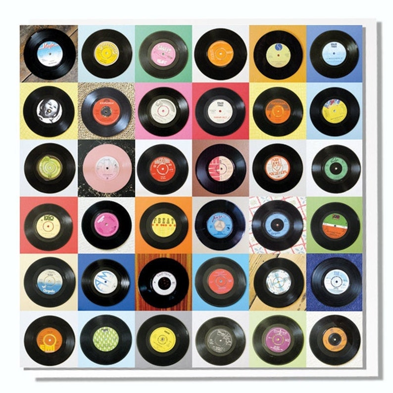 Vinyl Record Lovers Card | Etsy