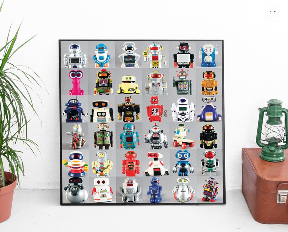 Robots Robot Digital Art High Quality Printable Poster - Etsy UK