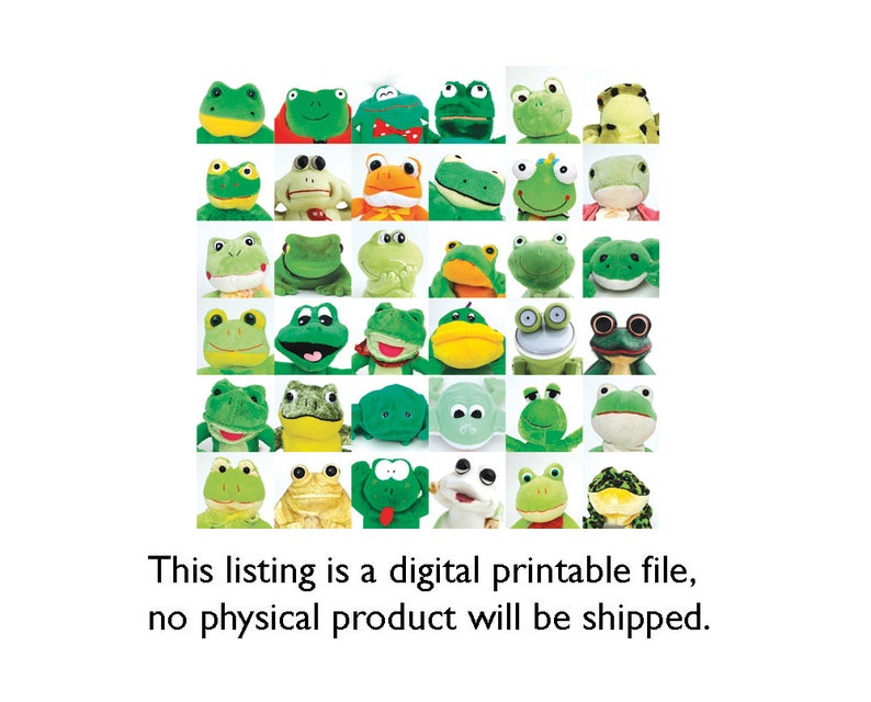 Frogs Frog Digital Art High Quality Printable Poster - Etsy