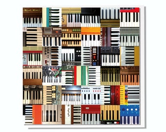 Piano Birthday Card, Handmade Piano Card, Birthday Card for Musician or ...