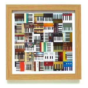 Keyboards | Vintage Keys Wall Art | Gift for Musician | Pianist Present ...