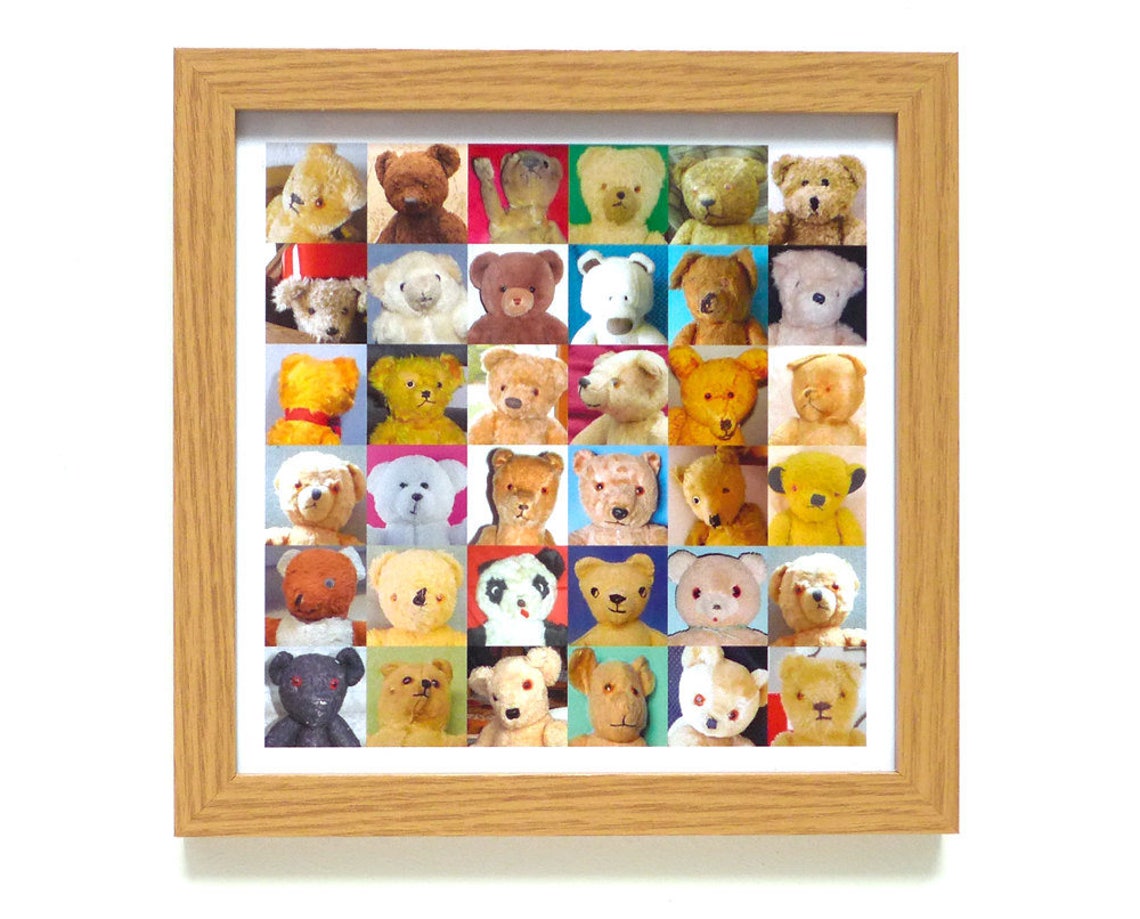 Teddies Teddy Bear Wall Decor Digital Art Teds | Etsy