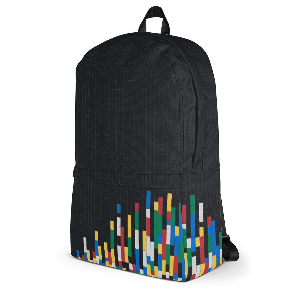 Building Blocks Backpack / Dark Grey College Laptop Backpack / Office ...