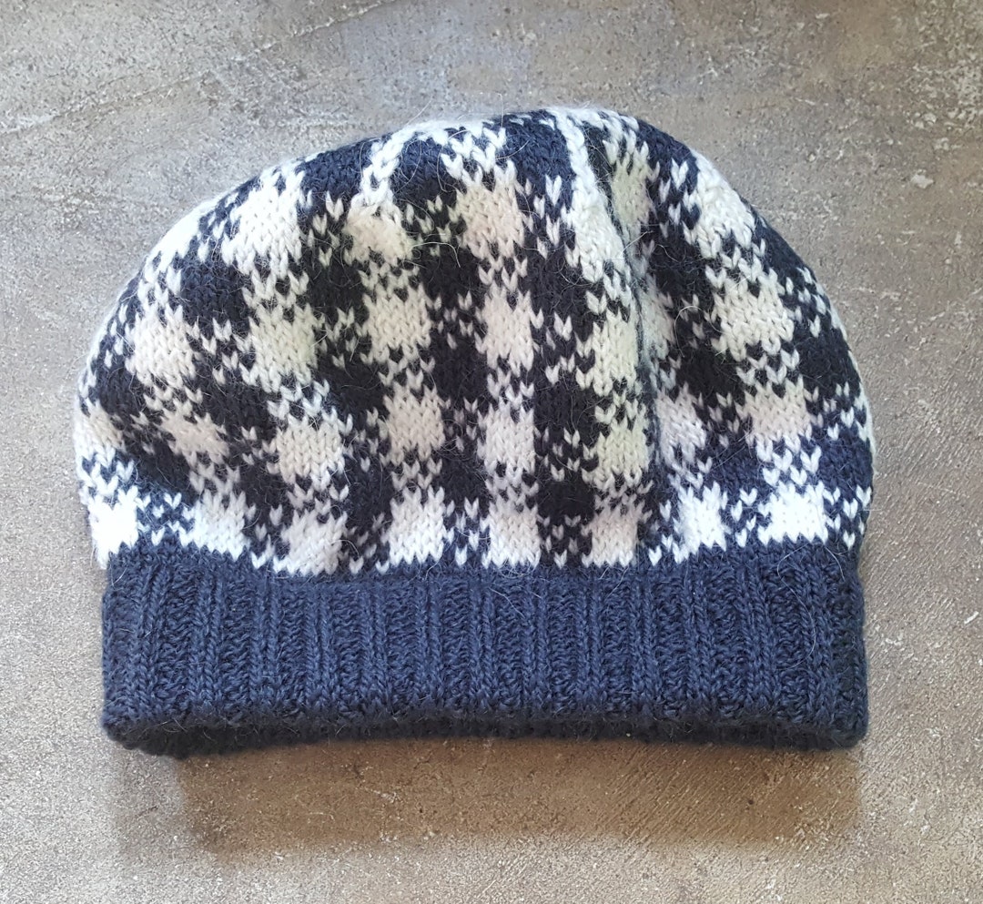 Pattern Pdf for Sweet Buffalo Hat #2 Buffalo Plaid Stranded Color Work ...