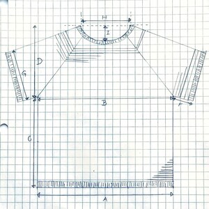 Tee Bretonne - Pdf Pattern for Instant Download - Knitted Linen and ...