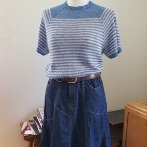 Tee Bretonne - Pdf Pattern for Instant Download - Knitted Linen and ...