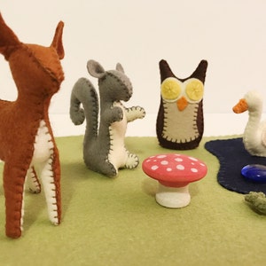 Tiny Felt Animals Sewing Pattern || DIY Miniature Woodland Animals - Etsy