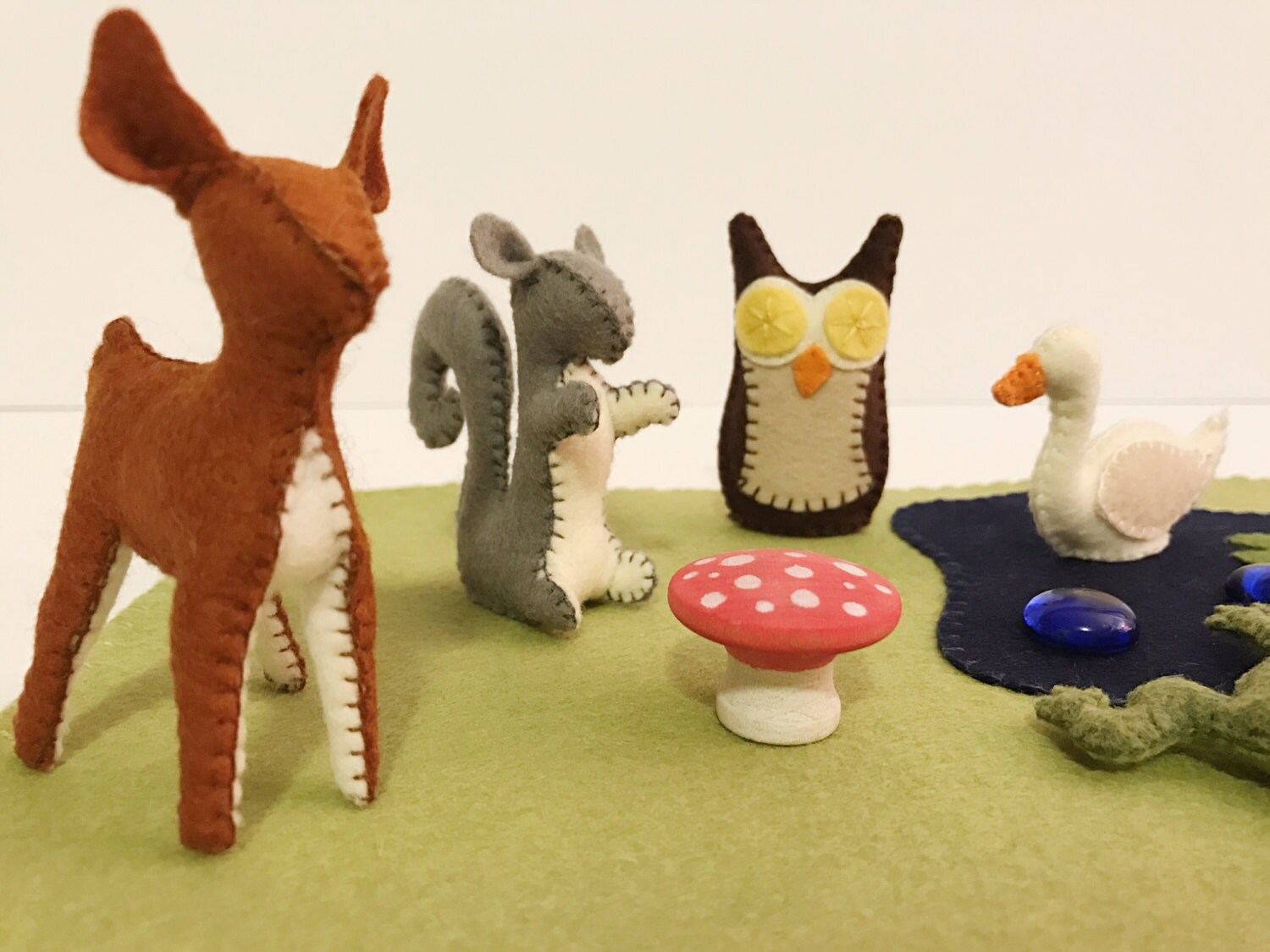 Tiny Felt Animals Sewing Pattern || DIY Miniature Woodland Animals - Etsy