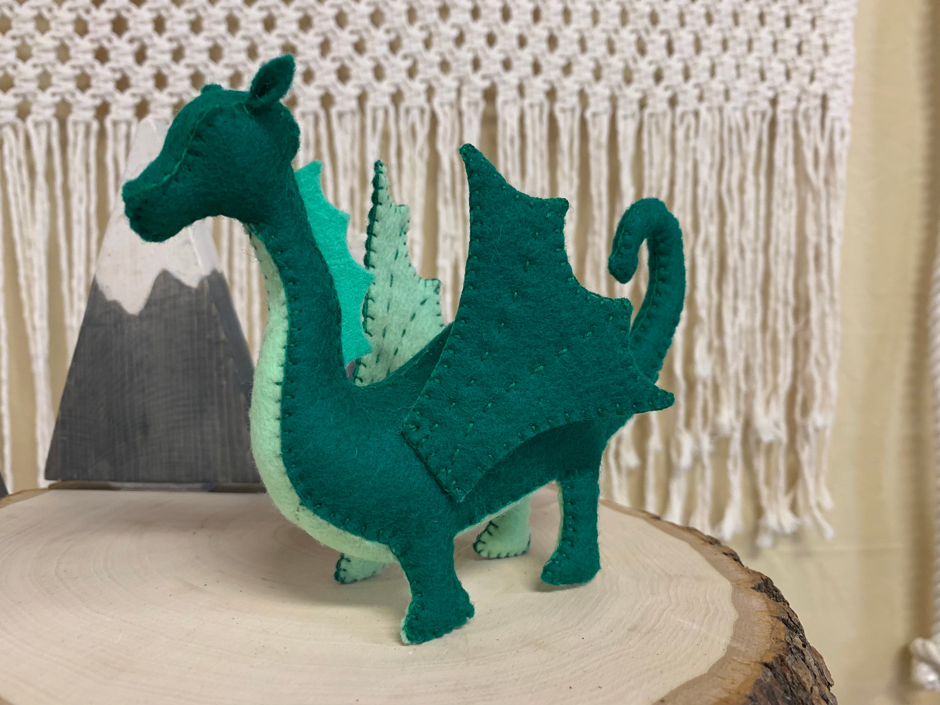 Fairy Felt Dragon Sewing Pattern DIY Medieval Pretend Play | Etsy