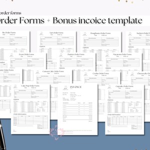 Editable Bakery Order Forms, Editable Cake Order Form, Wedding Cake ...