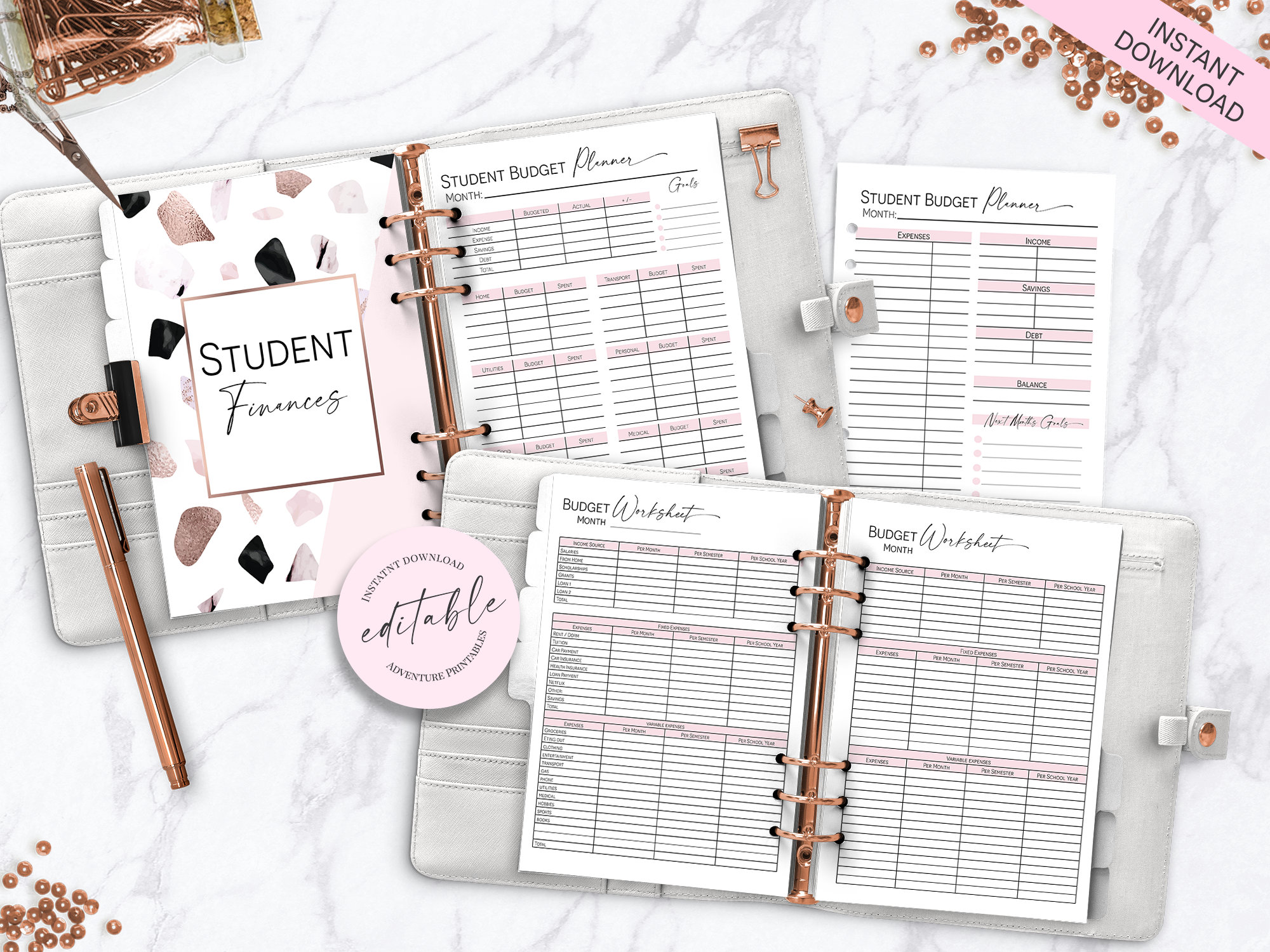 College Student Printable Planner Back to School Planner - Etsy