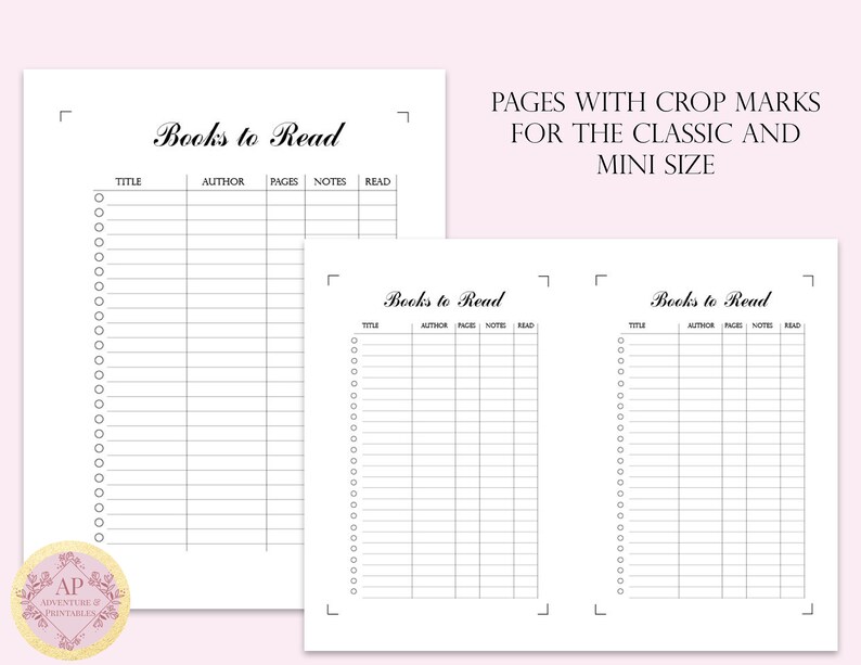 Books To Read And Reading Progress Tracker Books Tracker | Etsy