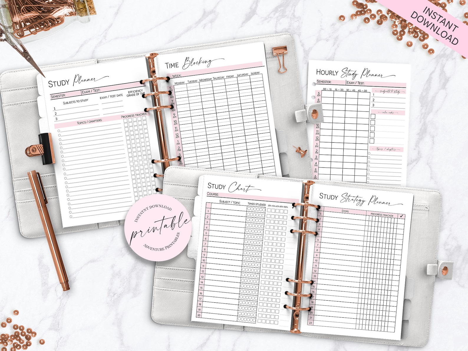 Study Planner, Student Study Planner, Daily Learning Planner, Study ...