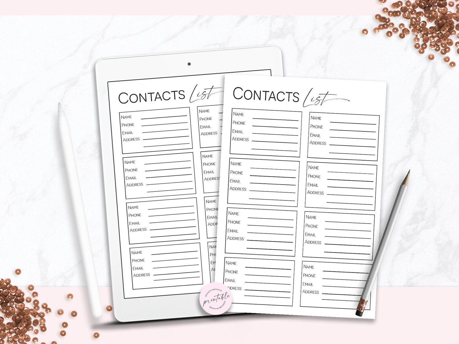 Contacts Page , Personal Contacts List, Phone Numbers List, Email ...