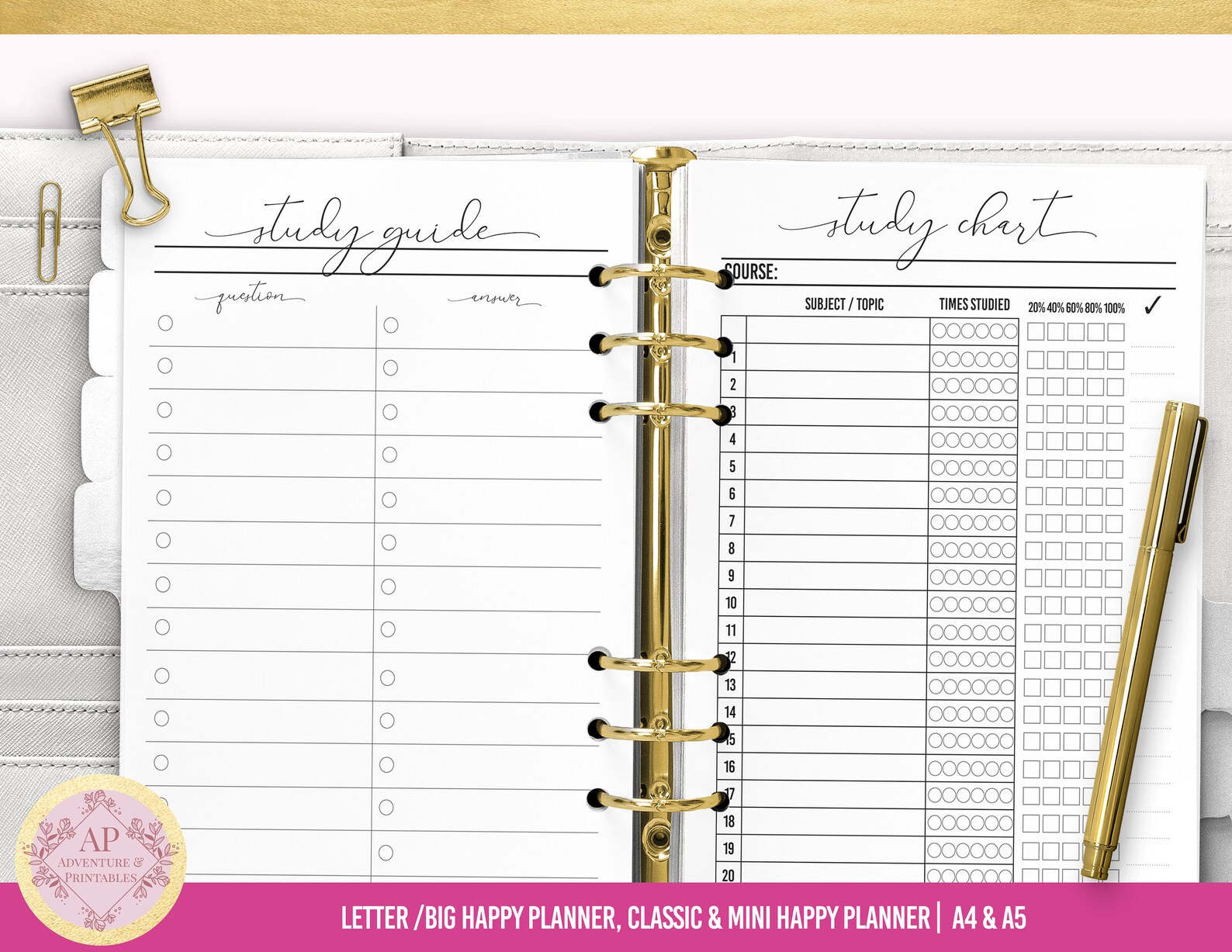 Student Exam Prep Kit, Student Study Planner, Learning Planner, Collage ...