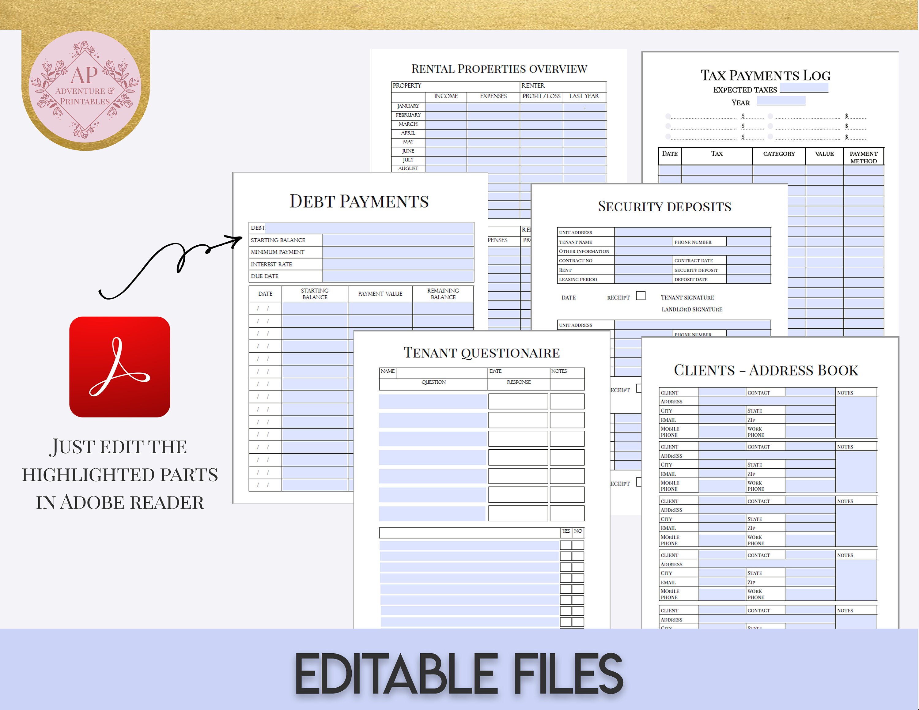Rental Property Owner Management Kit Rental Owner Printable | Etsy