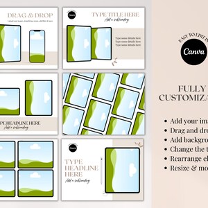 IPad Mockup Canva Template, Realistic Tablet Mockups, iPad Mockup ...