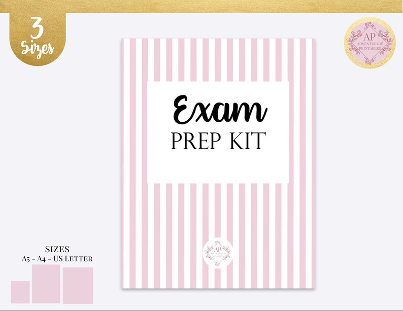 Student Exam Prep Kit Student Study Planner Learning | Etsy