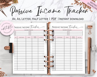 7 Streams of Income Worksheet Track Your Income for A Month - Etsy