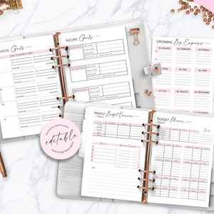 Personal Finance Happy Planner Printable Insert, Finance Planner ...