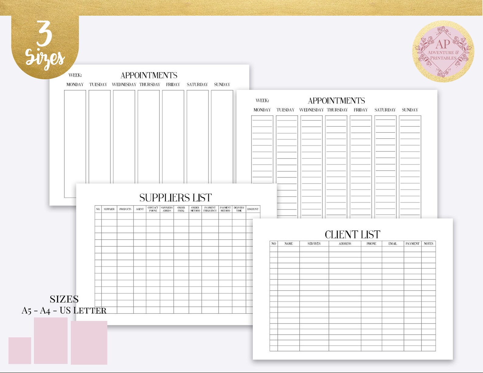 Flower Shop Business Planner and Manager, Small Business Plan ...