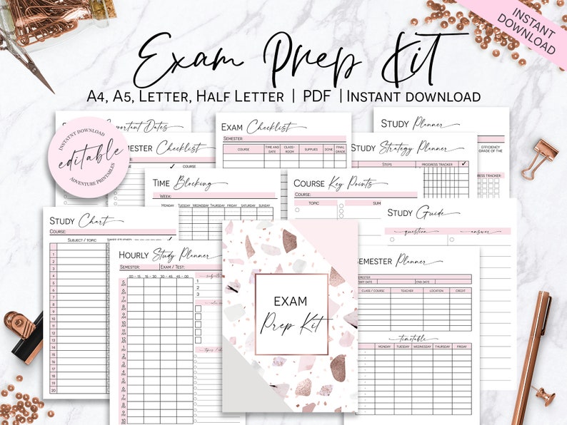 Student Exam Prep Kit Student Study Planner Learning - Etsy UK