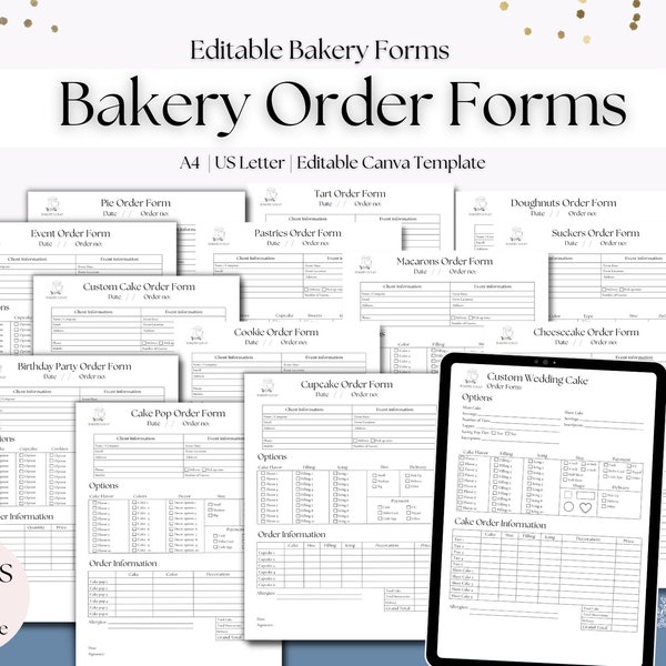 Cake Order Form - Etsy