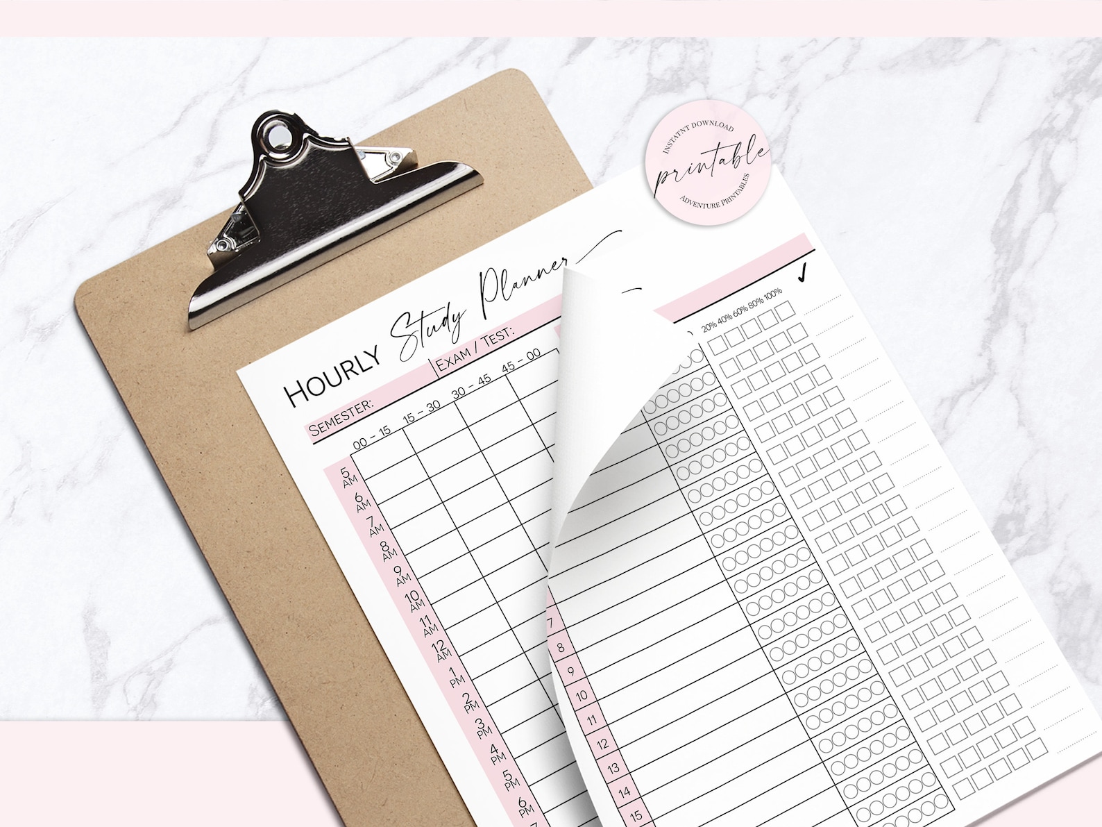 Study Planner, Student Study Planner, Daily Learning Planner, Study ...