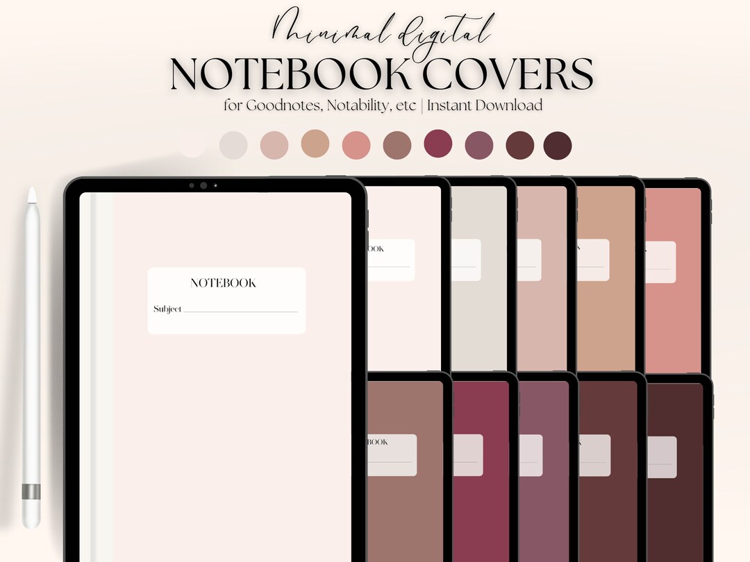 Digital Notebook Covers for Goodnotes and Notability Digital - Etsy