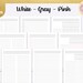 Essential Lists Printable Planner Pages Blank Lists Planner - Etsy