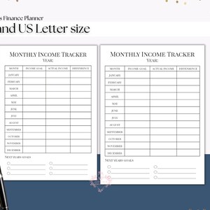 Small Business Finance Planner Printable, Small Business Finance ...