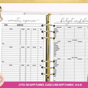 Student Finance Planner, Student Planner, Student Money Management - Etsy