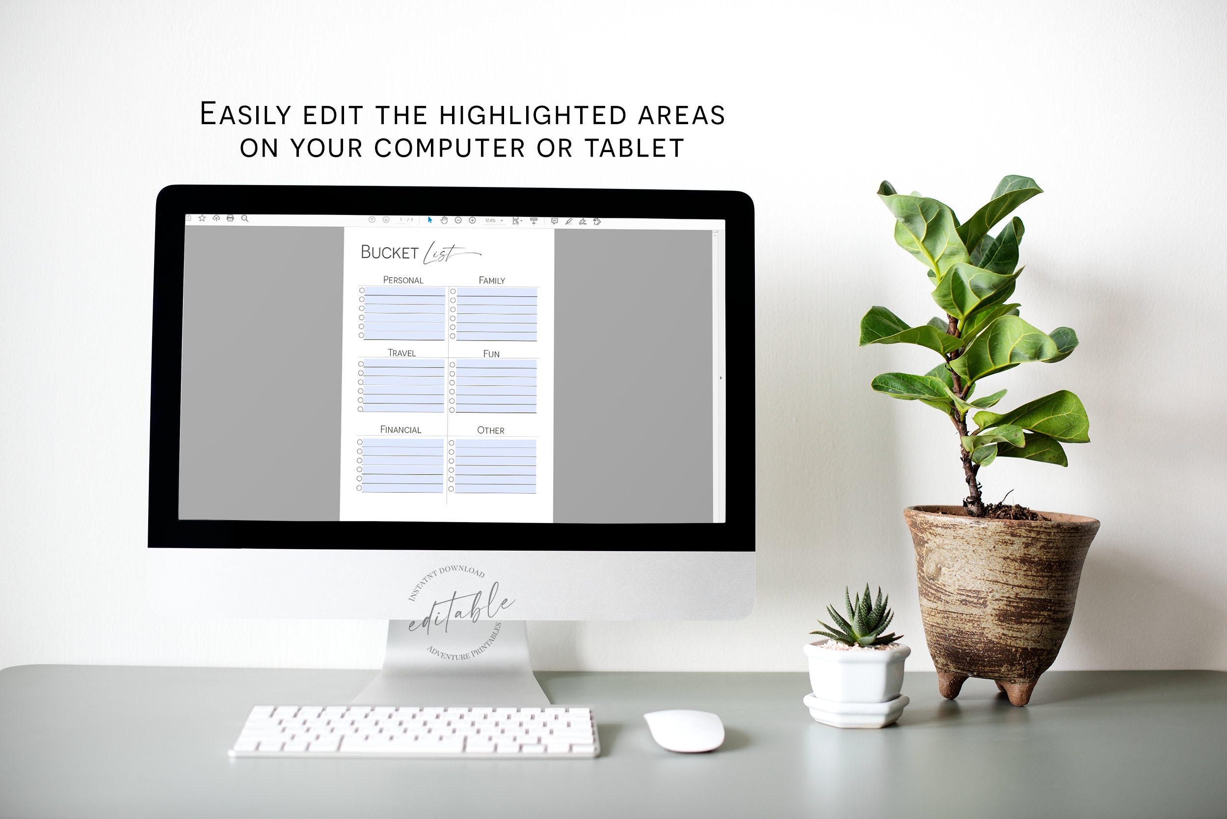 Personal Bucket List Bucket List Planner Insert - Etsy