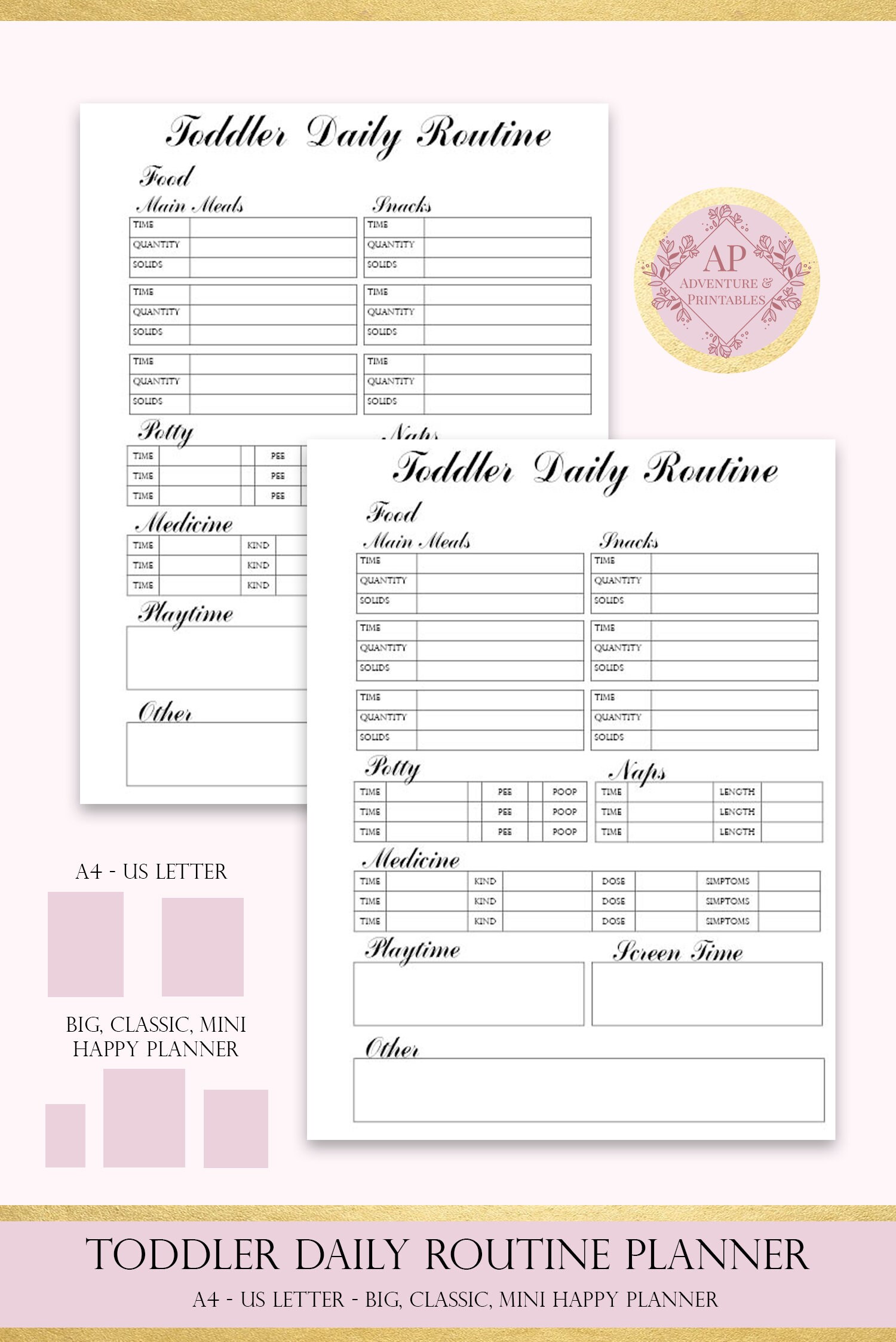 Toddler Daily Routine Planner, Toddler Eating Schedule, Toddler ...