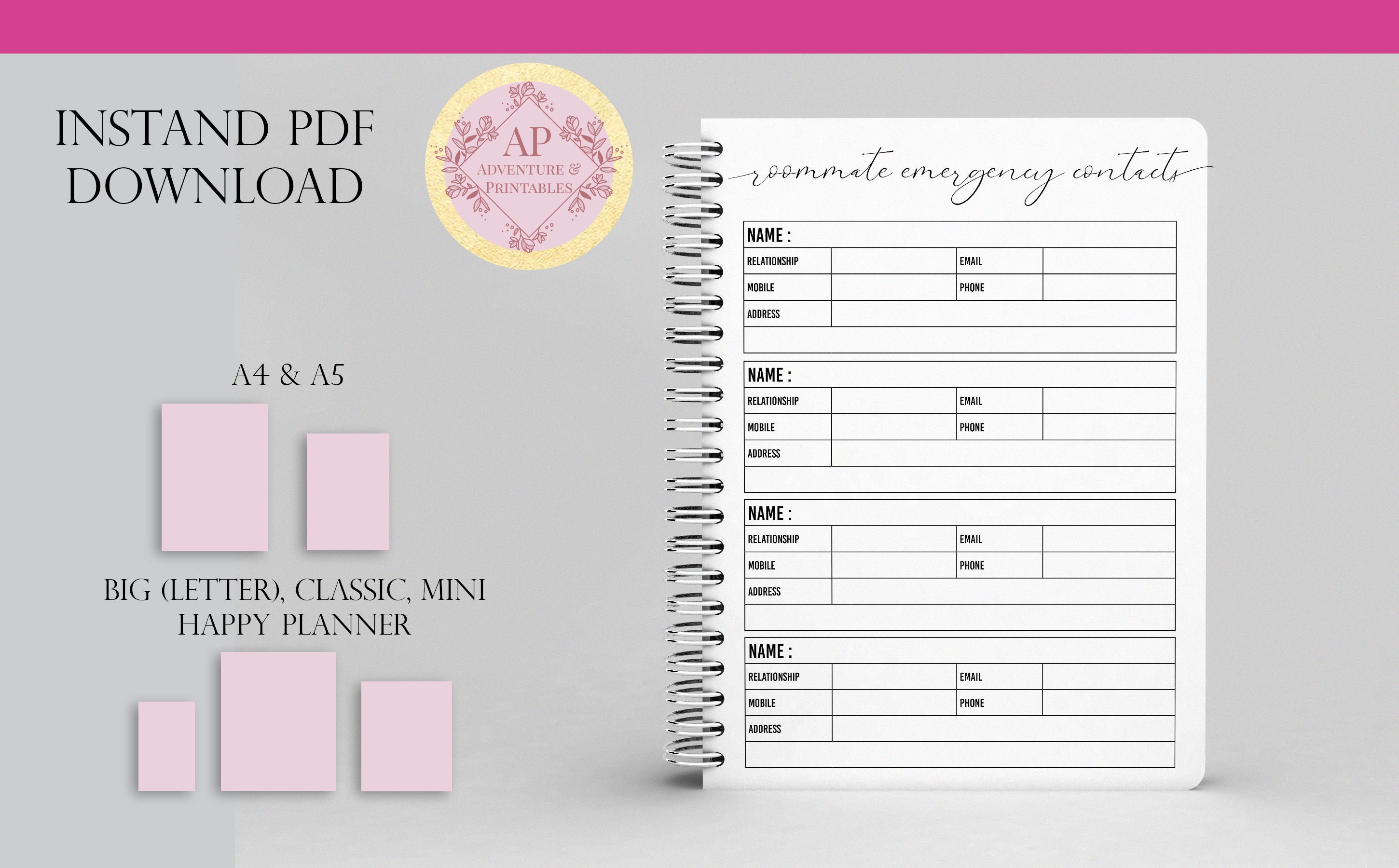 Student Dorm Room Planner, College Student Dorm Kit, Student Survival ...