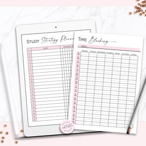 Study Planner, Student Study Planner, Daily Learning Planner, Study ...