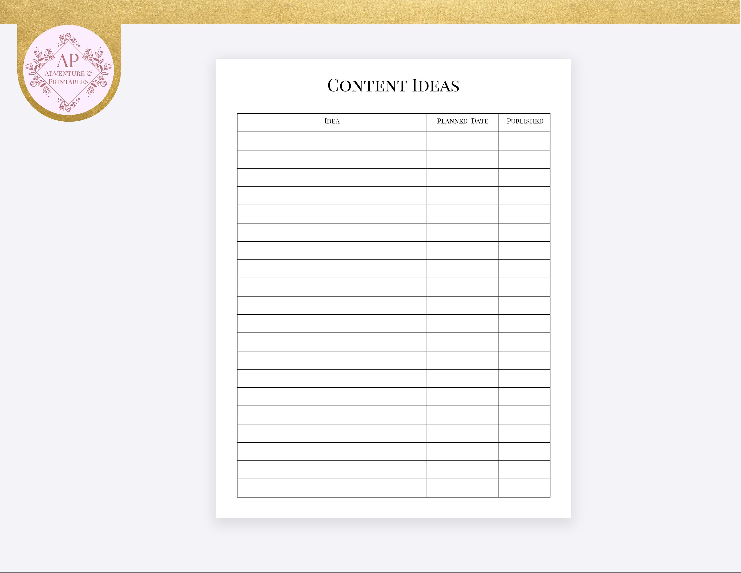 Youtube Video Checklist, Youtube Video Planner, Video Ideas List - Etsy