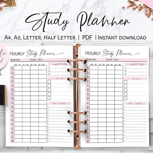 Study Planner Student Study Planner Daily Learning Planner - Etsy Hong Kong