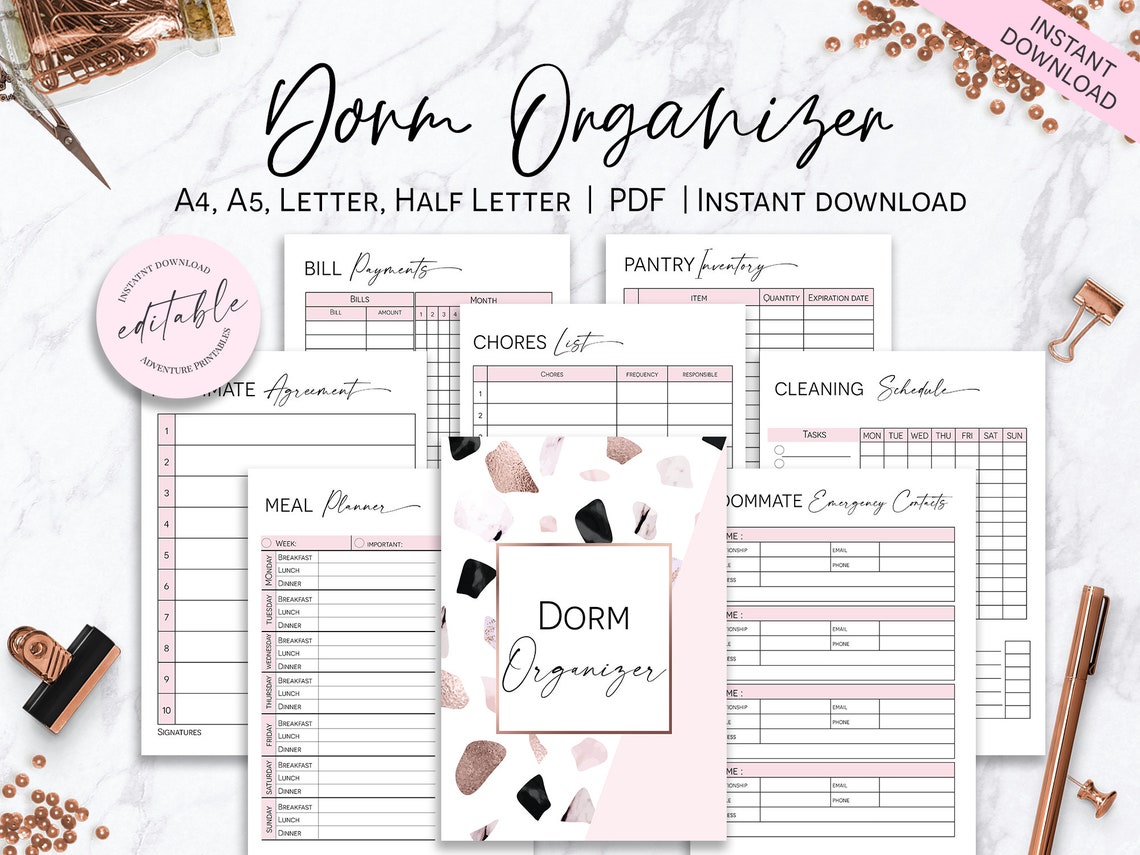 Student Dorm Room Planner College Student Dorm Kit Student - Etsy