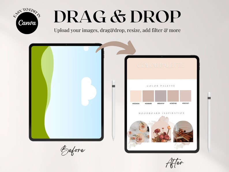 IPad Mockup Canva Template, Realistic Tablet Mockups, iPad Mockup ...